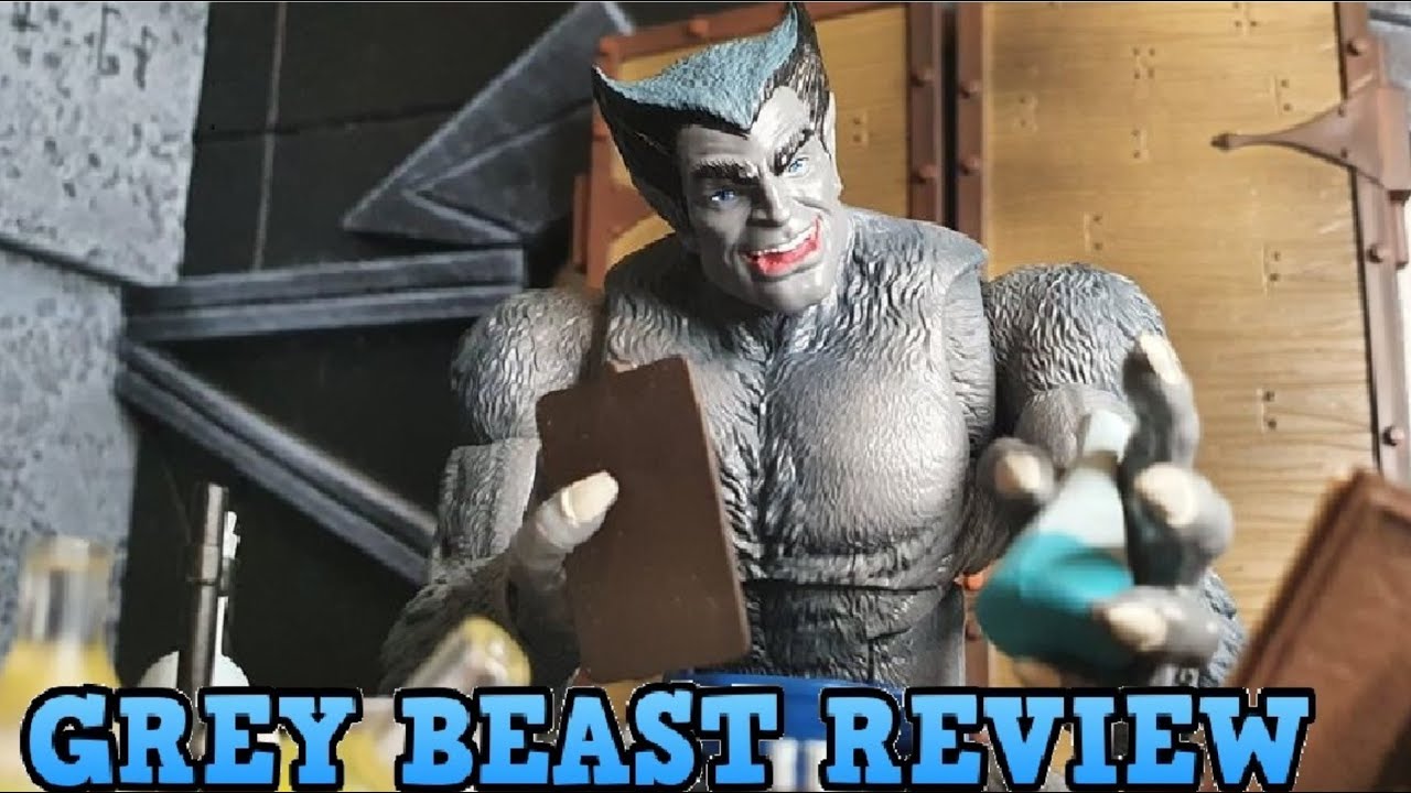 Uncanny X-Men Marvel's Beast (Grey) Retro Style Action Figure Review ...