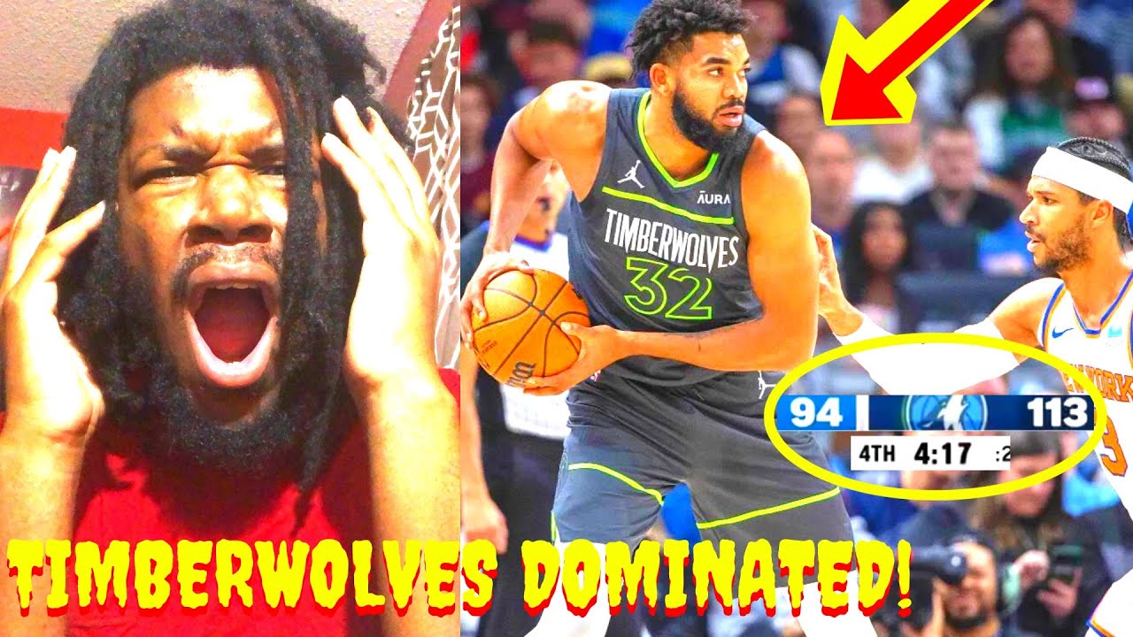 KNICKS VS TIMBERWOLVES REACTION 2023 MINNESOTA TIMBERWOLVES VS NEW YORK ...