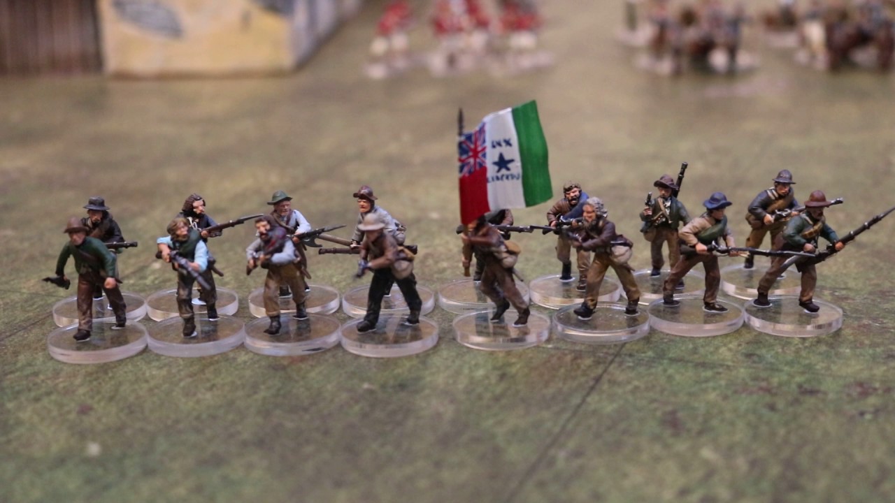 28mm Alamo Texan Infantry - YouTube