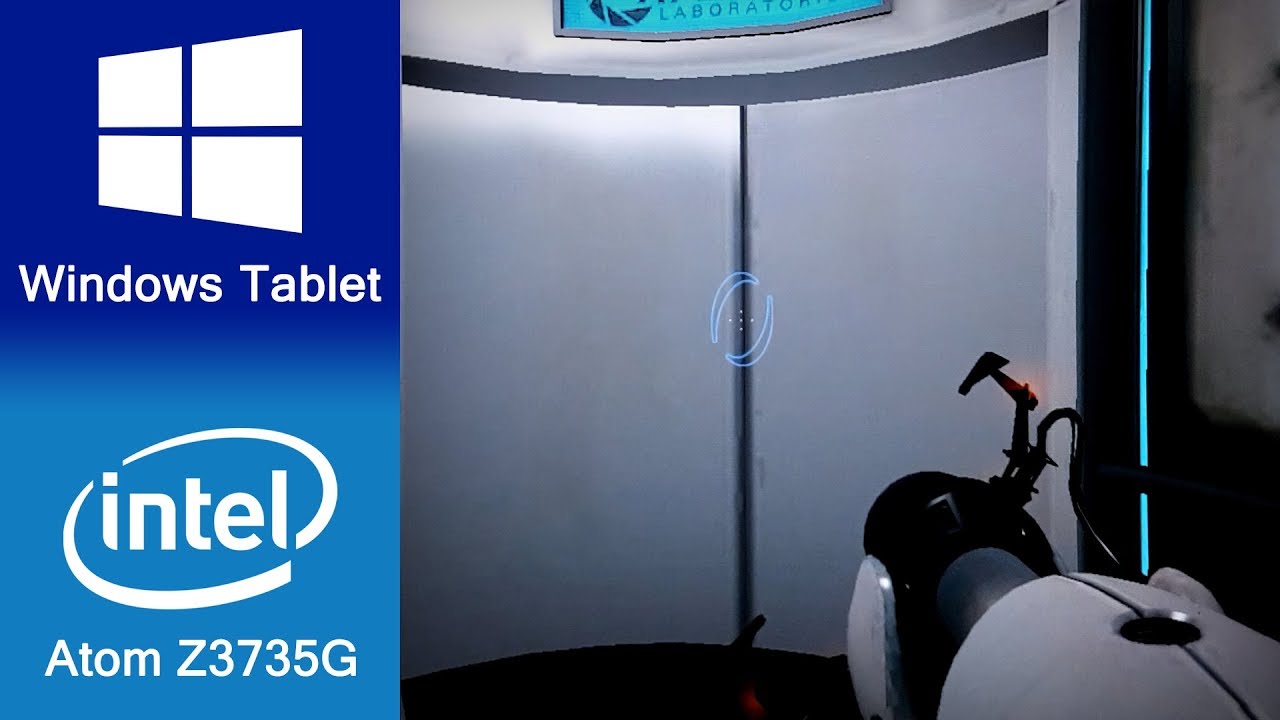 Portal Gameplay Intel Atom Z3735G (Windows Tablet) - YouTube