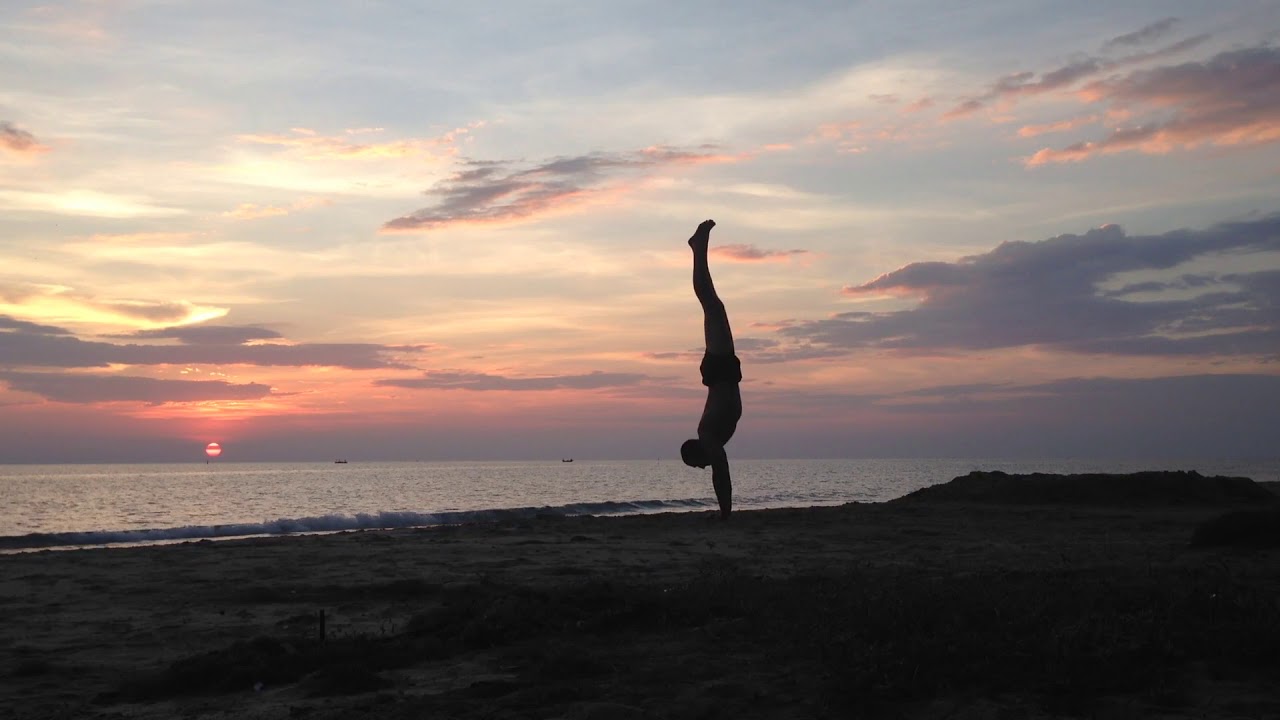 Handstands at sunset - YouTube