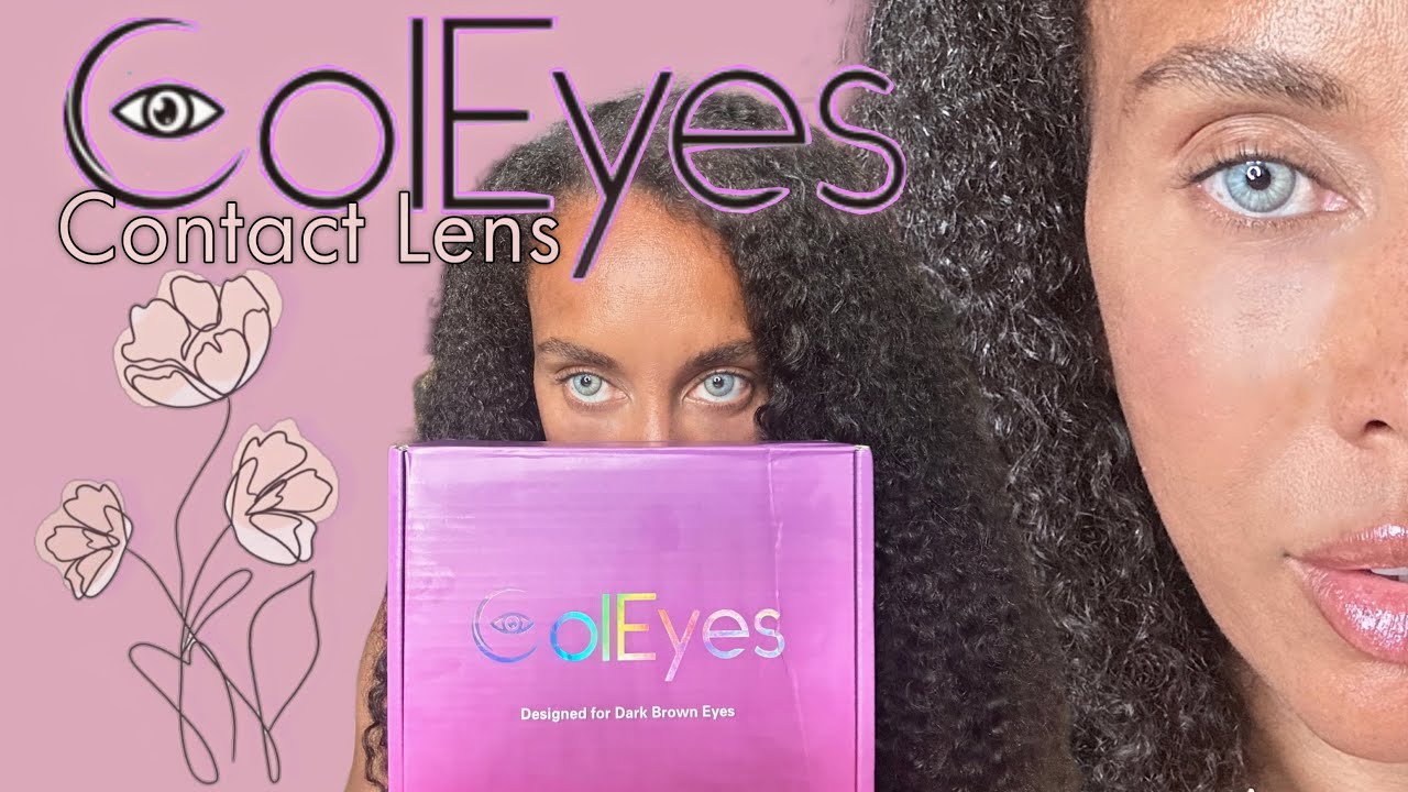 FIRST TIME TRYING COLEYES CONTACTS Design For Dark Eyes - YouTube