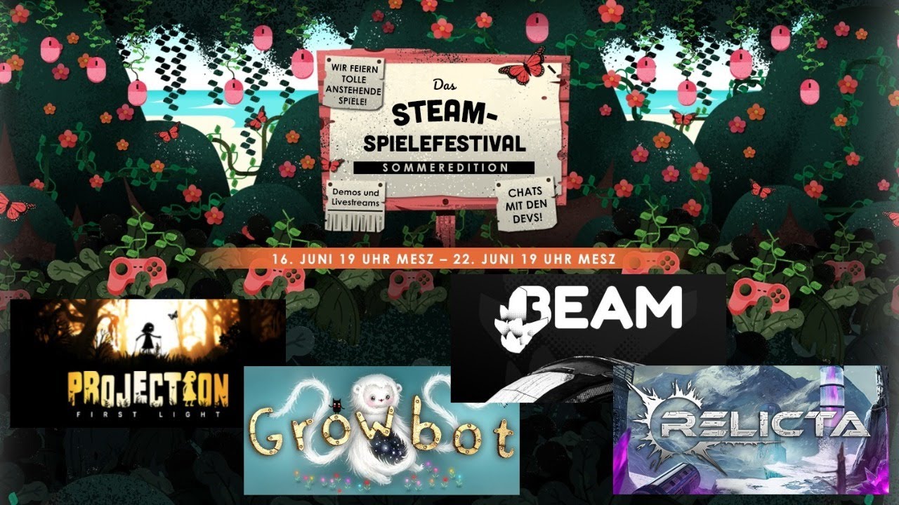 Steam Spiele-Festival #2: Beam / Growbot / Relicta / Projection: First ...