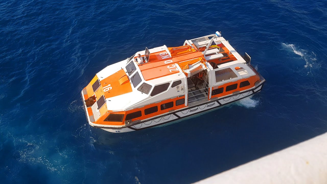 LIFEBOAT EMBARKATION - P&O Cruises' Oceana Cruise Ship - YouTube