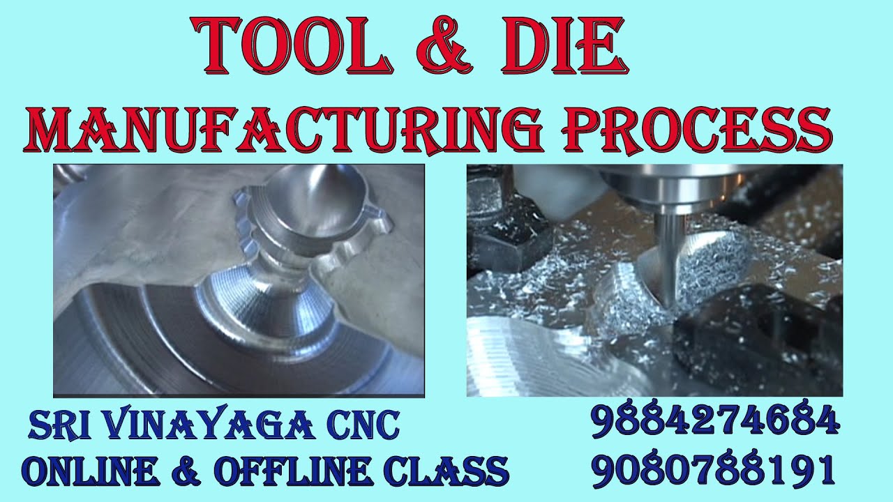 TOOL & DIE MANUFACTURING PROCESS USING MASTERCAM - CNC MACHINE # ...