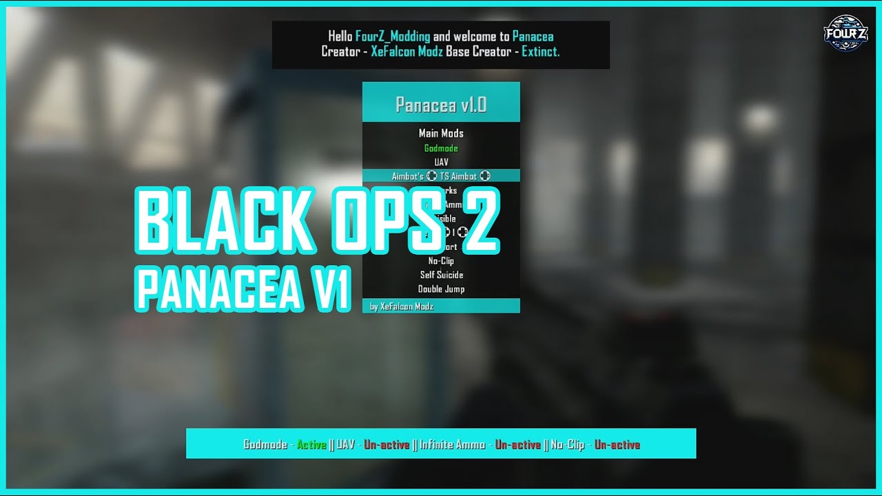 [XBOX360] Panacea V1 Black Ops 2 GSC Mod Menu [TU18] - YouTube