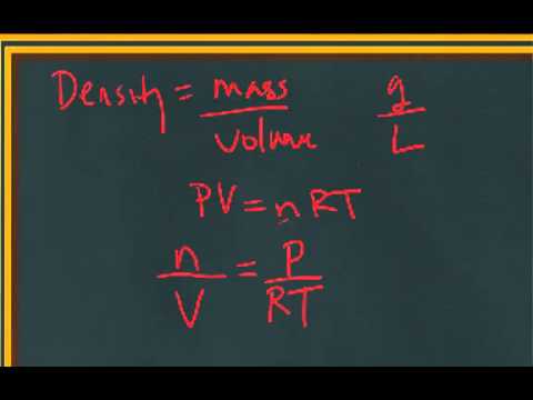 Gas Density Equation Derivation - YouTube