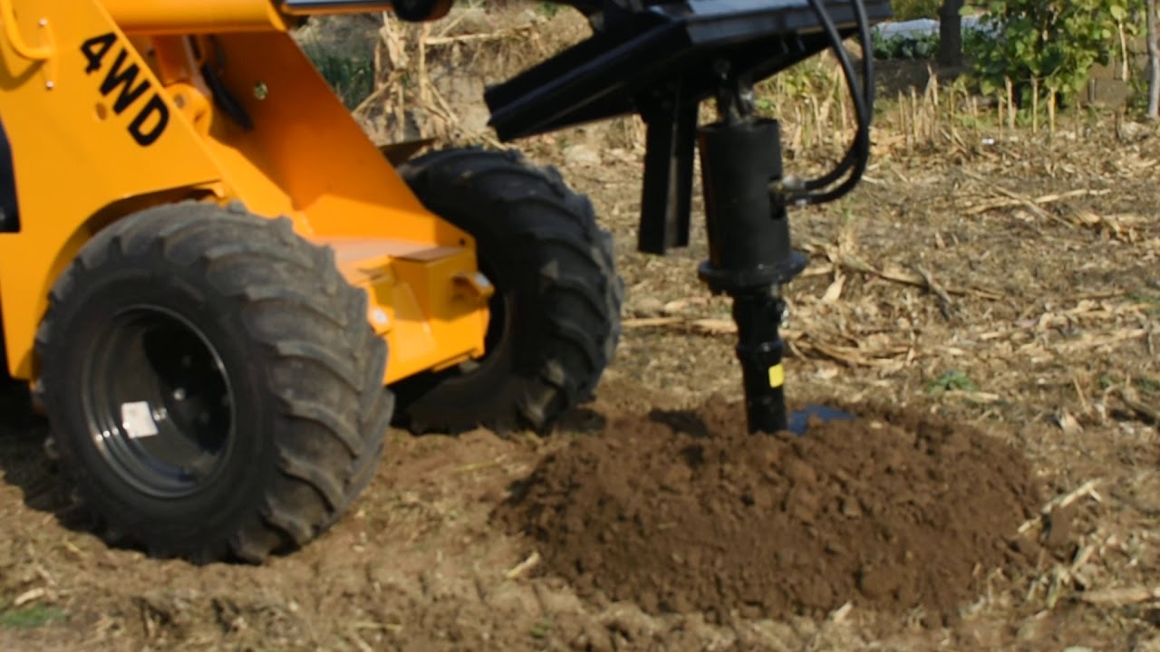 STEEL CAMEL telescopic wheel loader with auger drill as earth moving ...