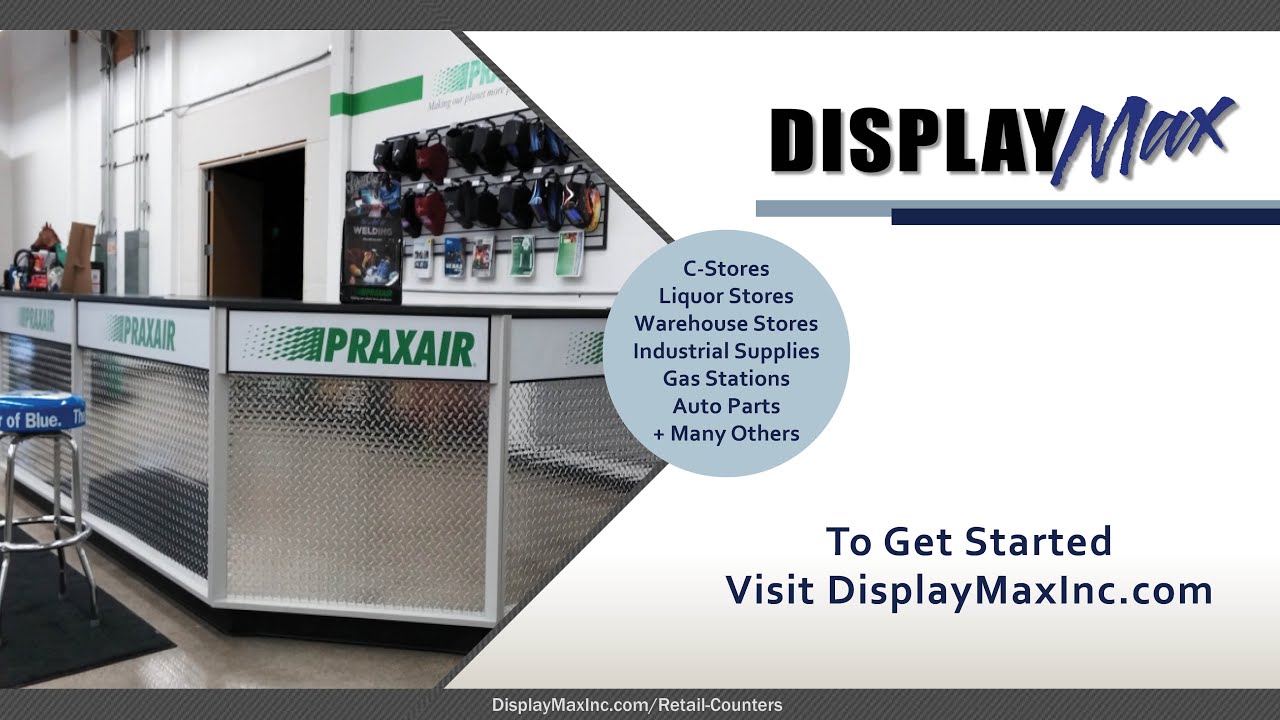 Retail Counter Solutions for Your Store - DisplayMax - YouTube