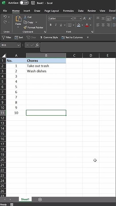 How To Create An Excel Dynamic Numbered List Shorts Youtube 