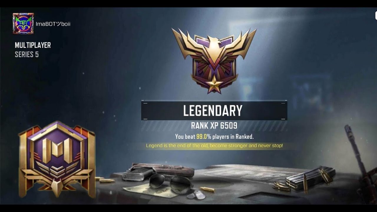 REACHING LEGEND RANK IN CODM!!! - YouTube