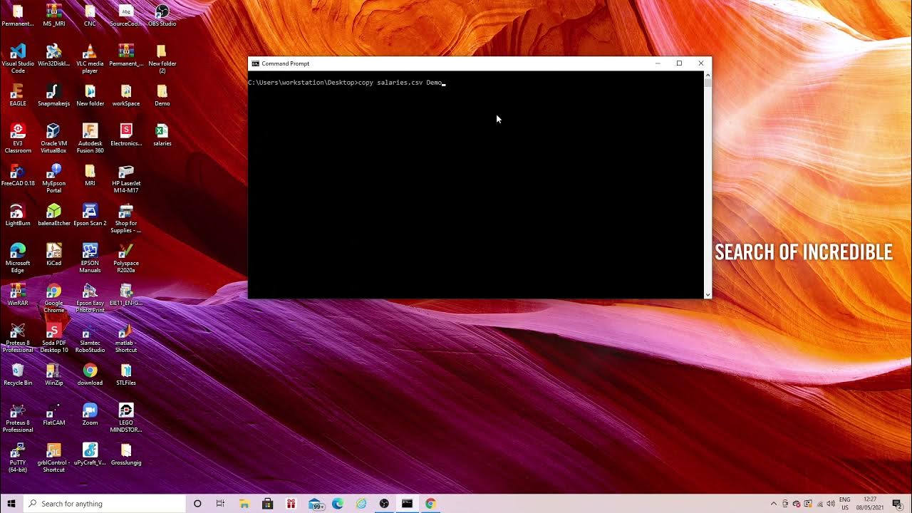Python Programming 29 Copying Files (Basic Windows Commandline Skills ...