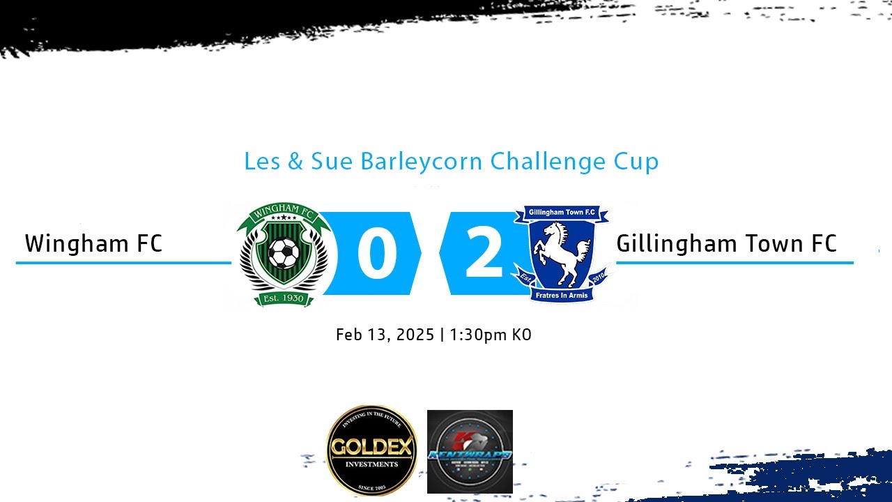 Wingham 0 FC x 2 Gillingham Town FC - YouTube