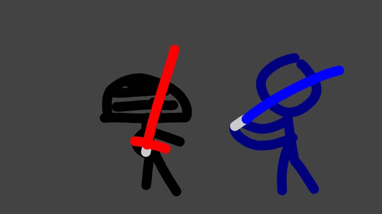 Stickman fight Star wars 3] cartoon or animation - YouTube