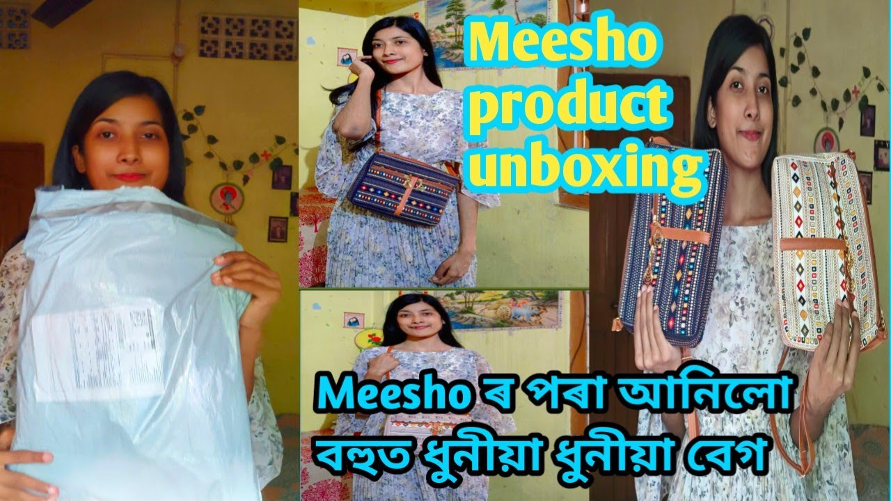 meesho bag review in assamese//meesho product unboxing//bag haul from ...
