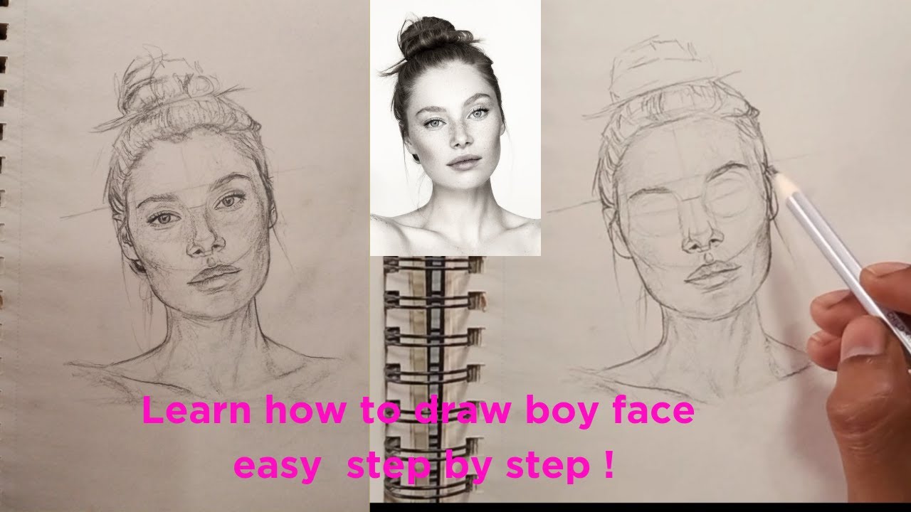 Unlock the secret of loomis method//how to start a face practice with ...