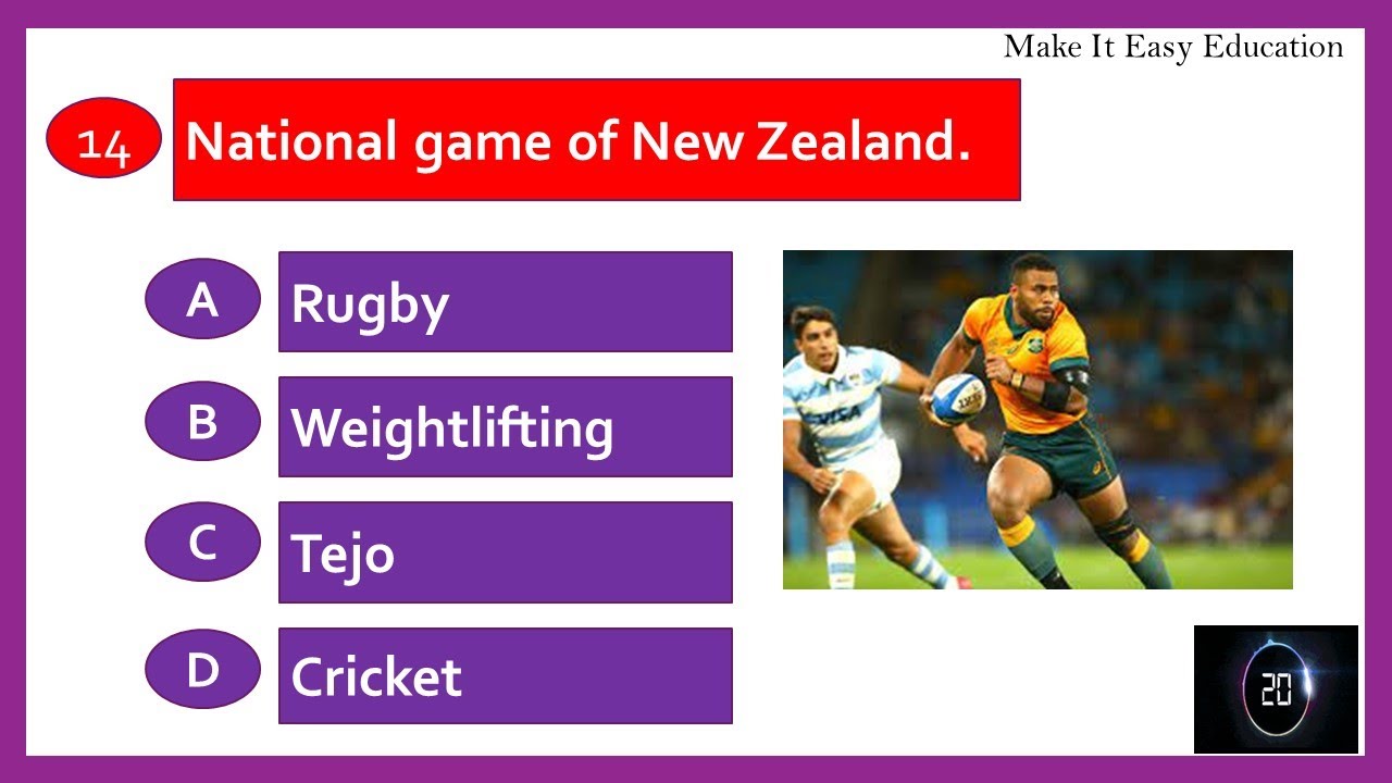 NATIONAL GAMES OF COUNTRIES || SPORTS QUIZ || SPORTS GENERAL KNOWLEDGE ...