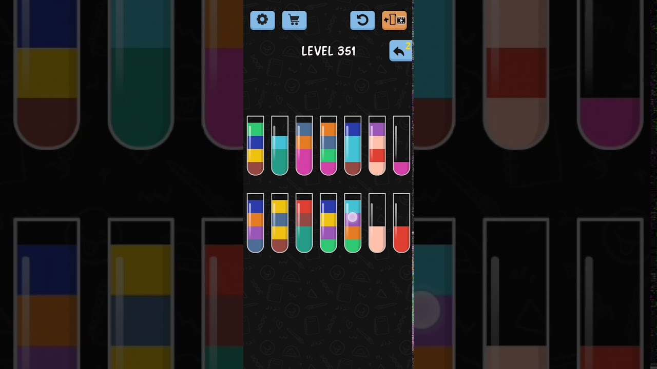 Water Color Sort Level 351 Walkthrough Solution iOS/Android - YouTube