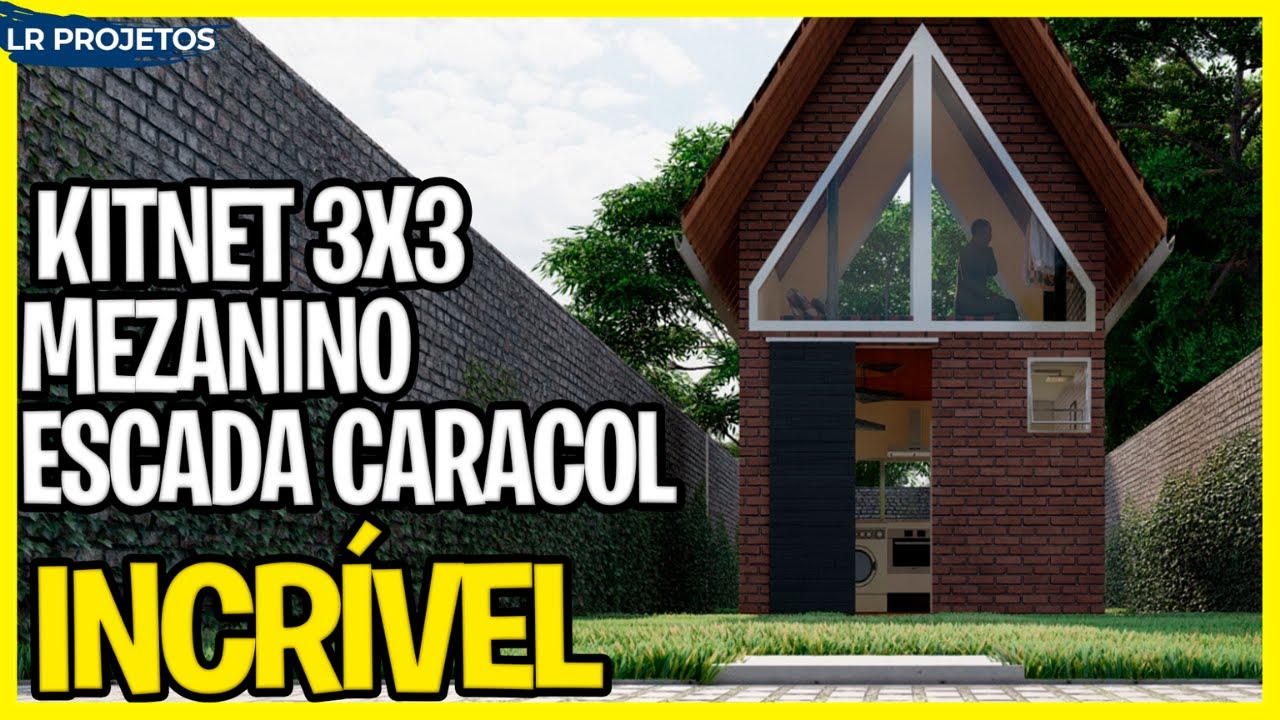 kitnet medindo 3x3 / Mini Casa / Tiny House - YouTube