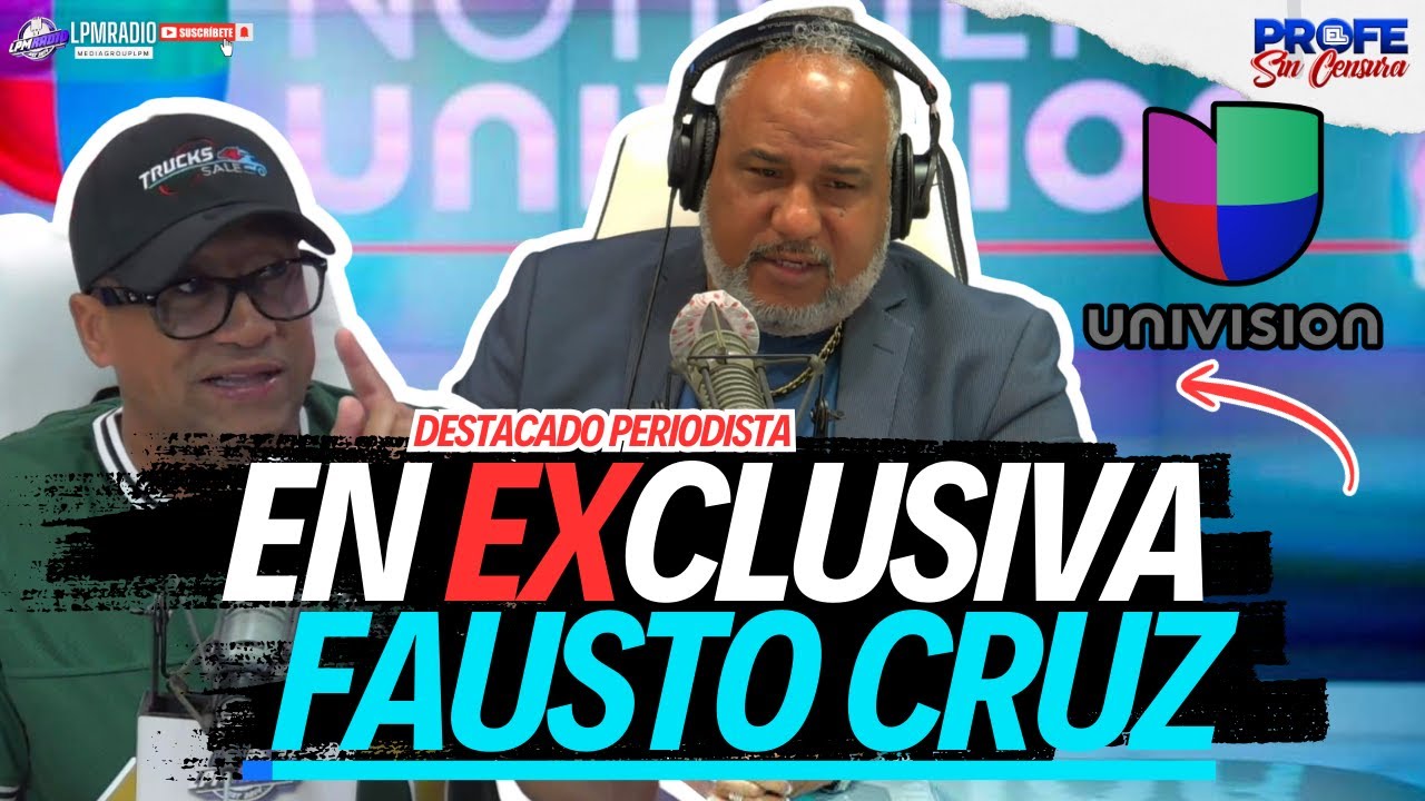 DESTACADO PERIODISTA "Fausto Cruz" EN ENTREVISTA EXCLUSIVA, LO CUENTA ...