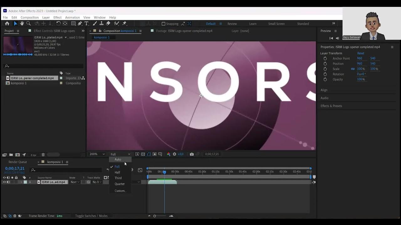dasar dasar transformasi adobe after effect - YouTube