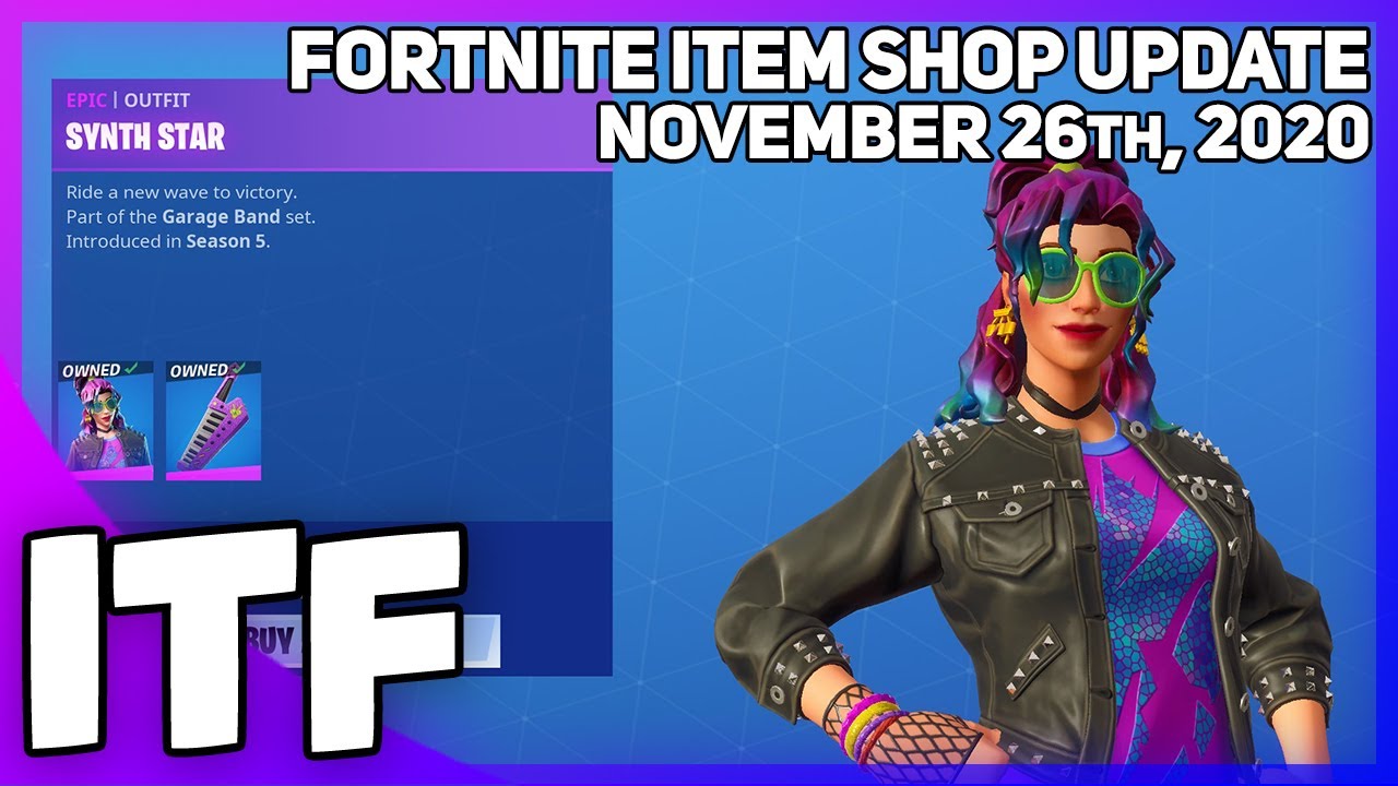 Fortnite Item Shop *RARE* SYNTH STAR IS BACK! [November 26th, 2020 ...