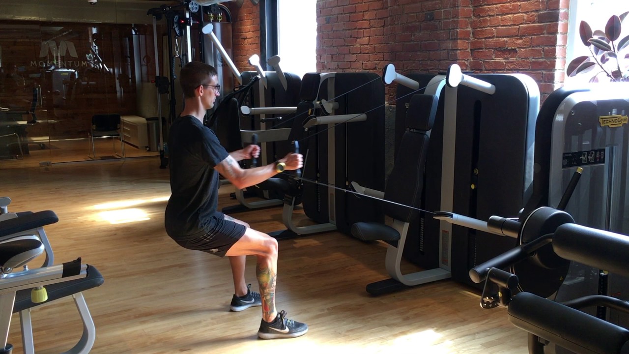 Kinesis Seated Row (on chest machine) - YouTube