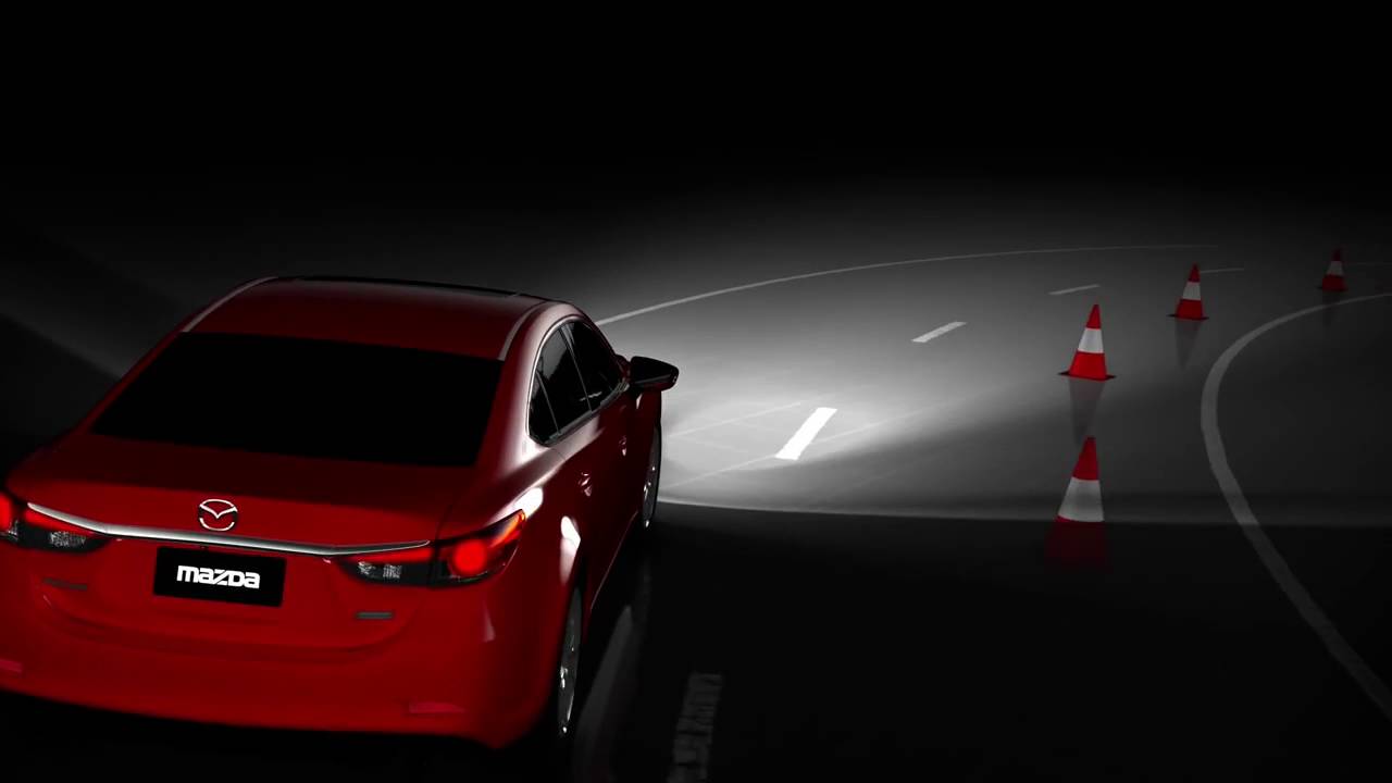 Mazda i-ACTIVSENSE - Adaptive Front Lighting System (AFS) - YouTube