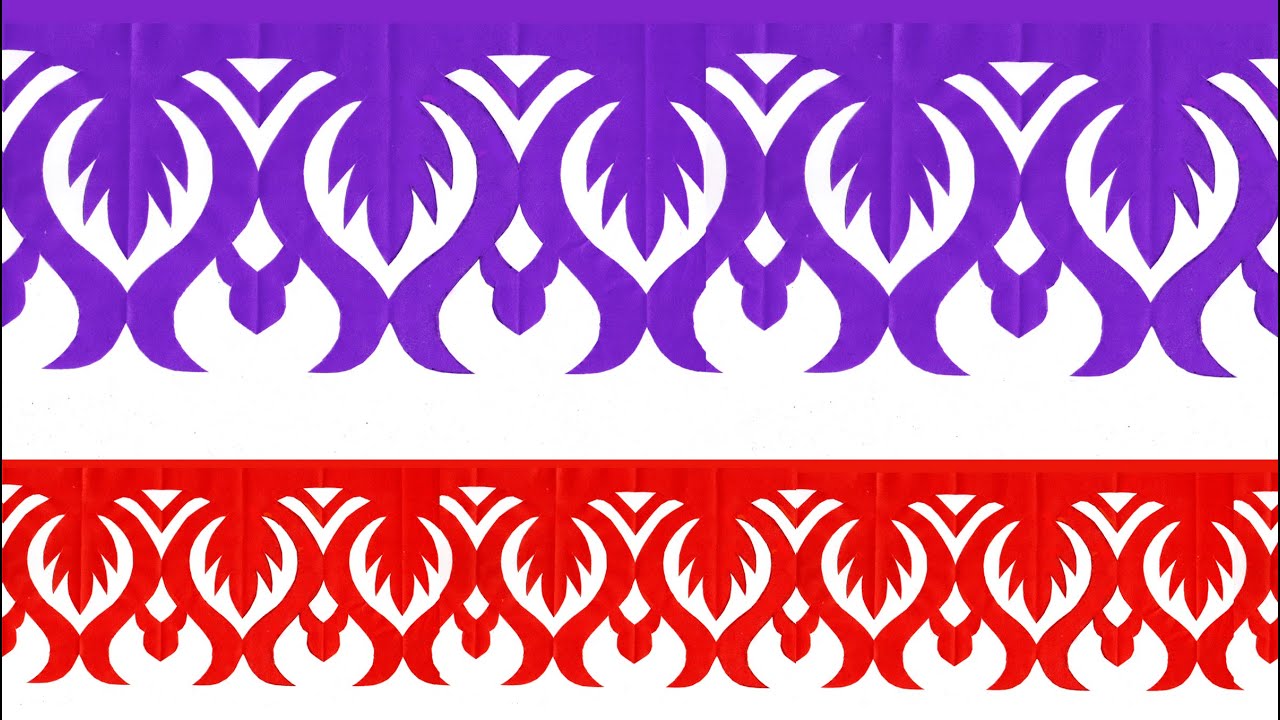 Easy paper border cutting designs -26 | Border design for bulletin ...