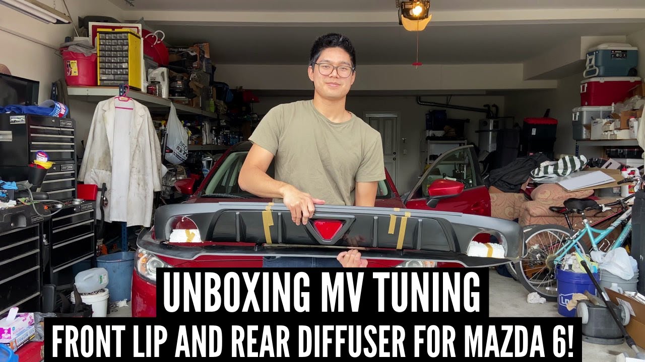 UNBOXING MV TUNING Rear Diffuser and Front Lip For Mazda 6! | MV Tuning ...