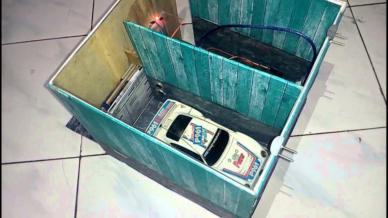 Arduino Automatic Garage Door With ultrasonic sensors - YouTube