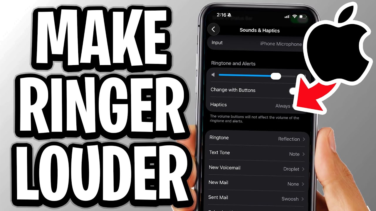 How To Make iPhone Ringer Volume Louder - Step By Step - YouTube