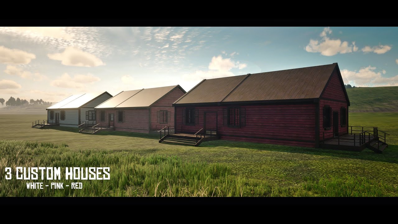 RedM PROPS - 3 colorful houses - YouTube