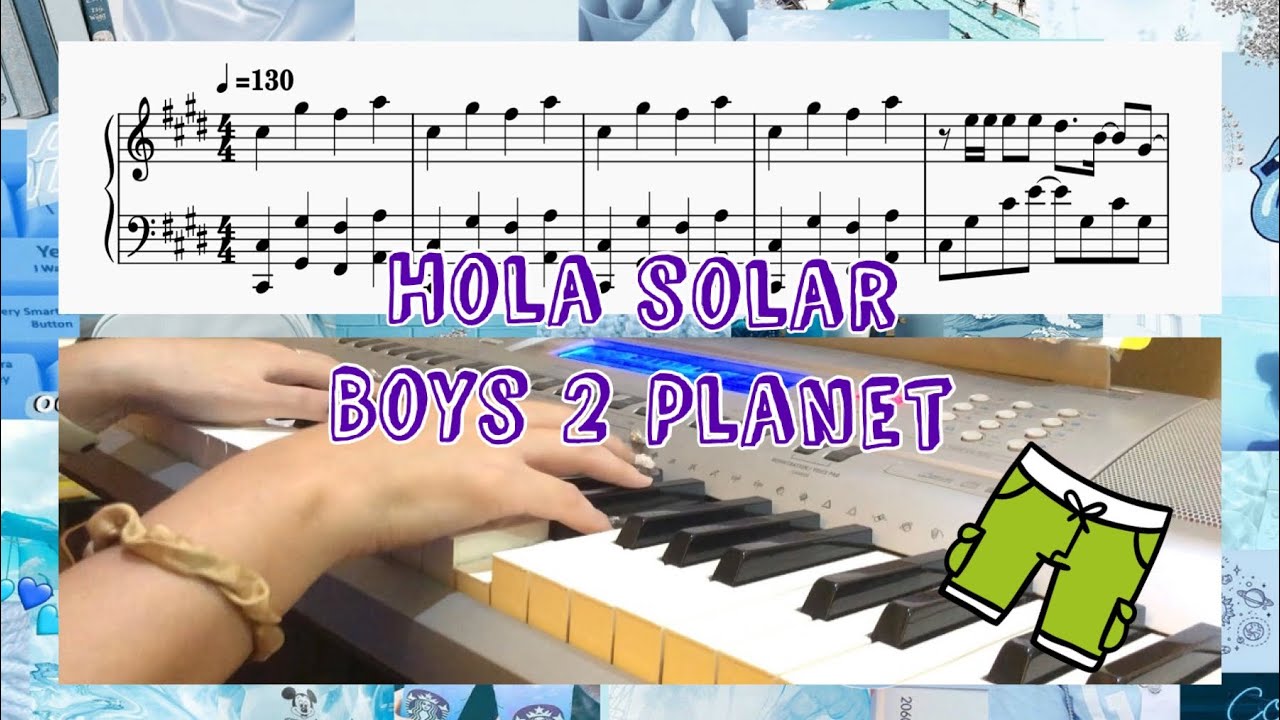 Hola Solar- Boys 2 Planet Piano Cover/ Sheet/ Tutorial - YouTube