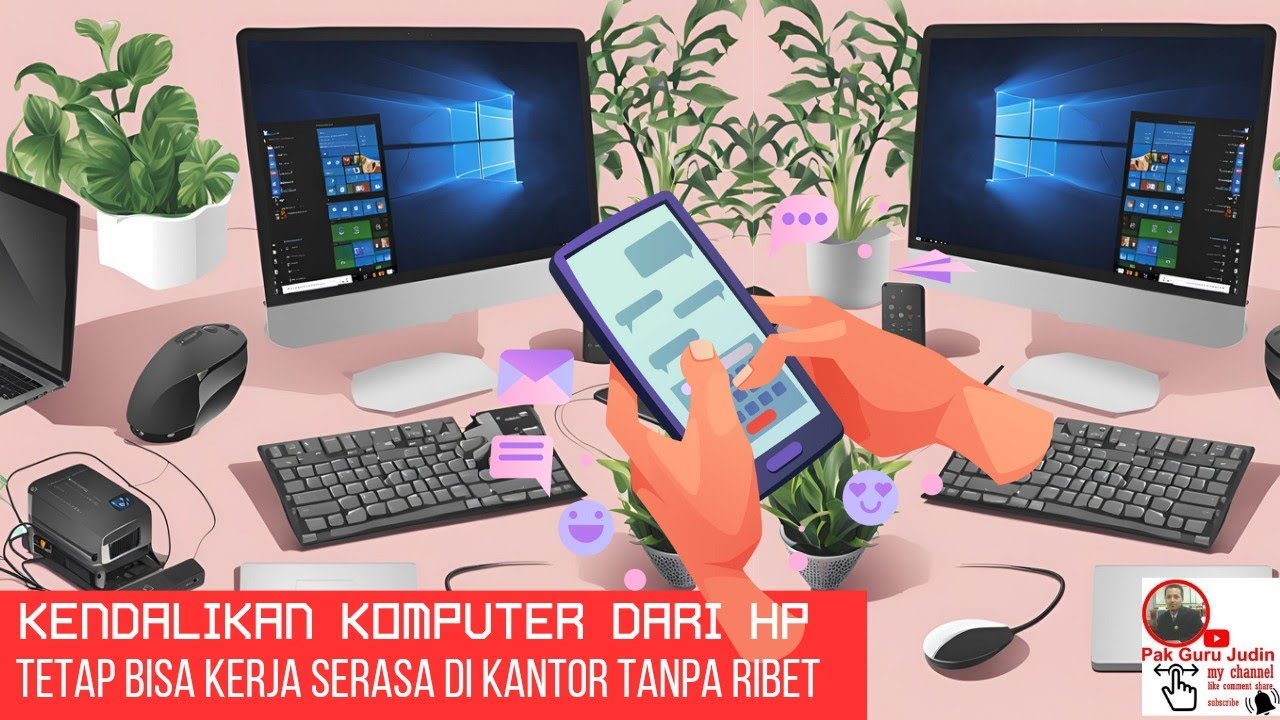 Mudah Banget. Gini Caranya Mengendalikan Komputer Kantor. Bisa Lewat HP ...