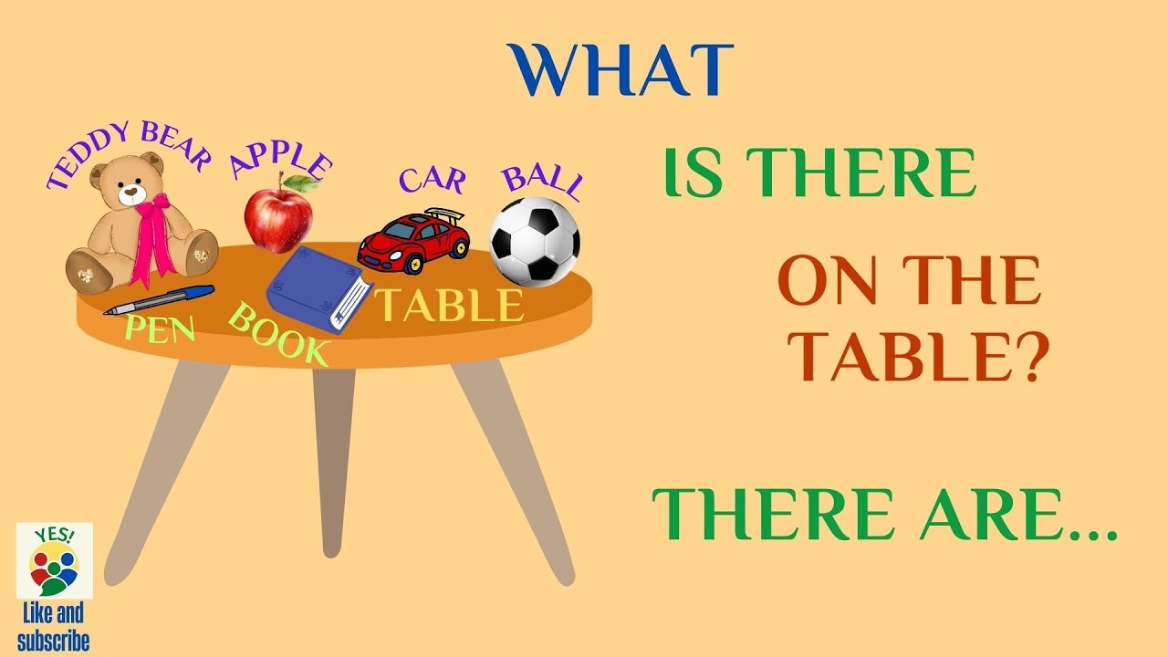 There is/There are... Part2. What is there on the table? There are two ...