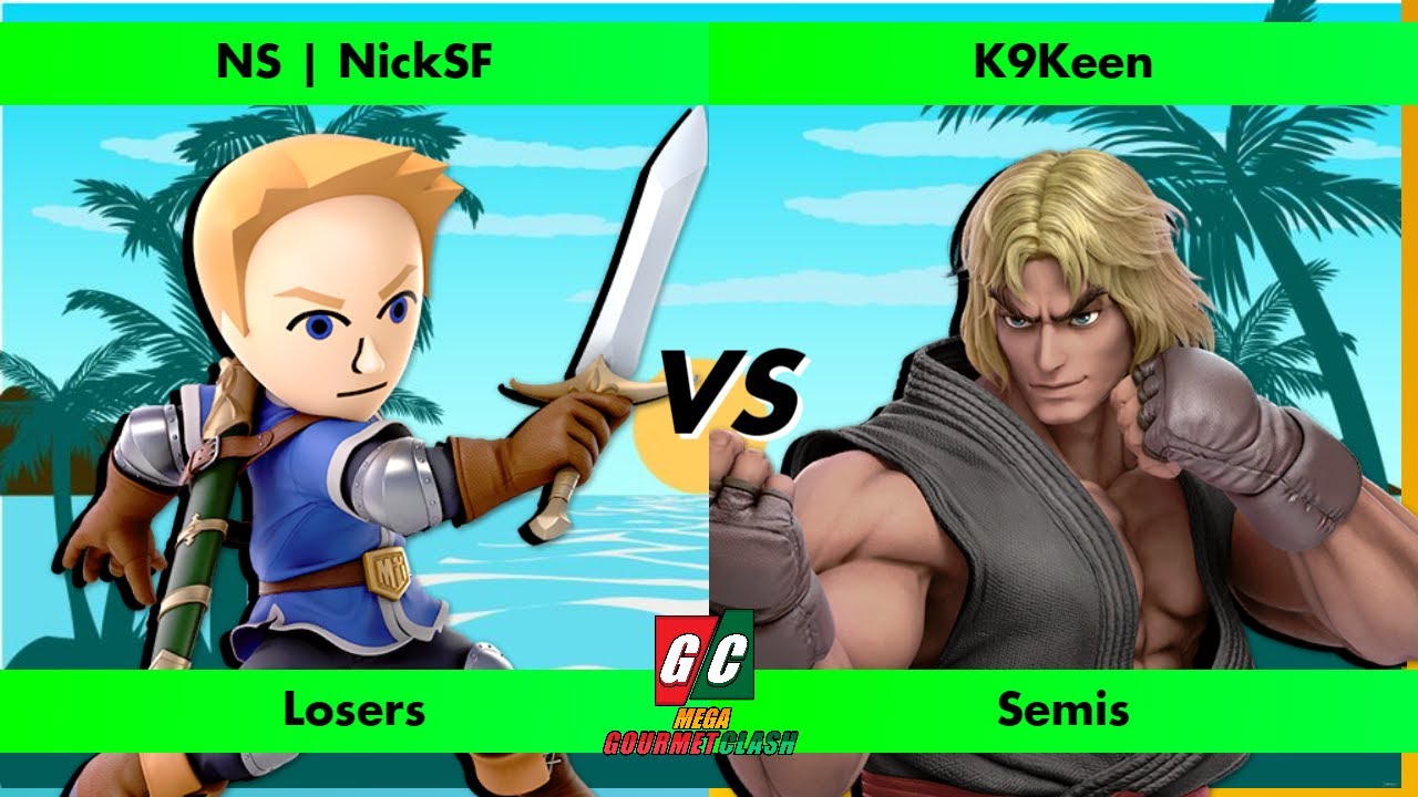 Mega Gourmet Clash #5 - NickSF (Mii Swordfighter) vs K9Keen (Ken ...