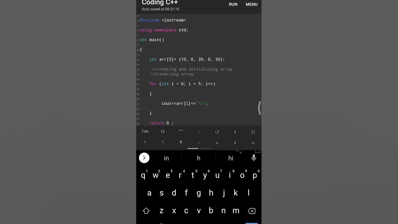 Single Dimensional Array In C 🔥shorts Short Shortsvideos Youtubeshorts Youtubeviral