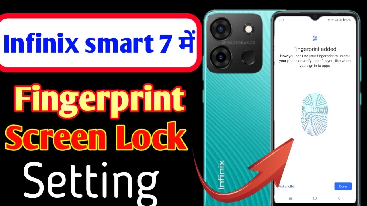 Infinix smart 7 me fingerprint lock kaise lagaye/ how to set ...