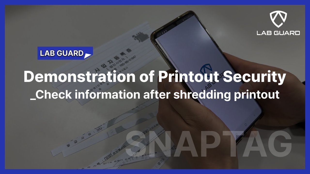 [Snaptag Invisible watermark]Demonstration Video of Printout Security ...