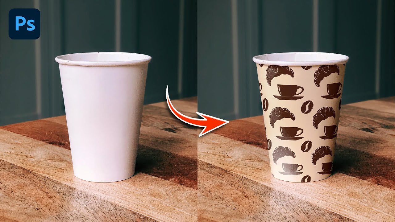 How to Make Cup Mockup in Photoshop - YouTube