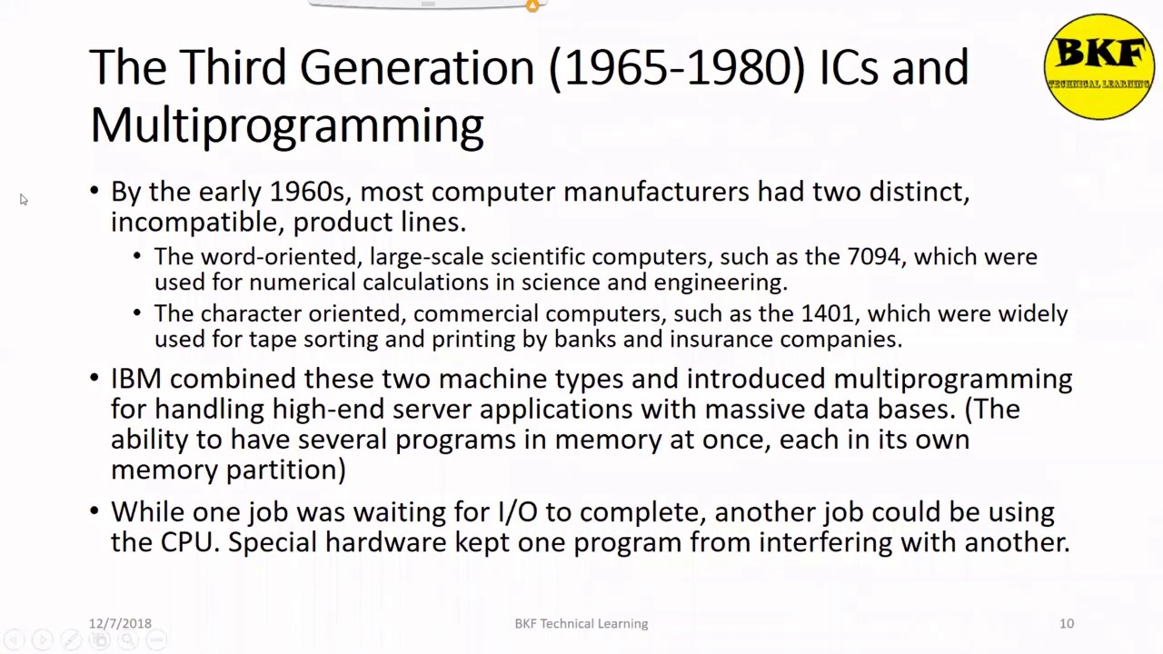 Operating Systems: The Dark Past - YouTube