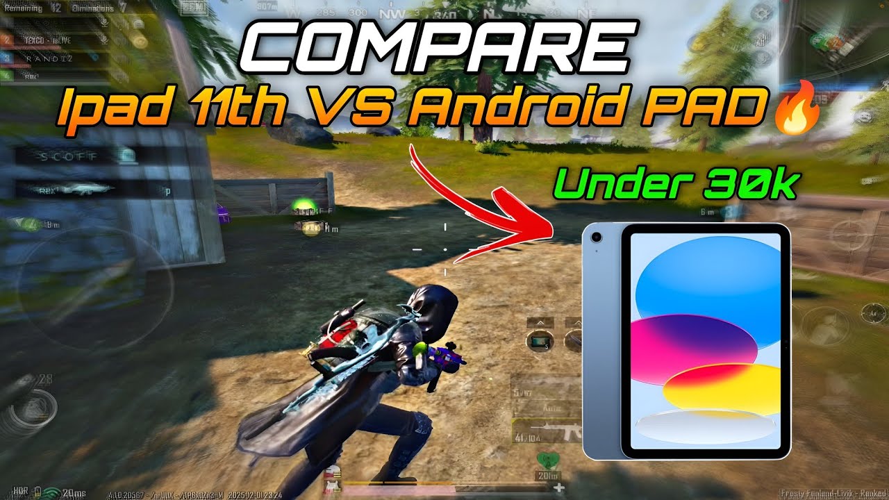 Under 30k🔥ipad gen 11 pubg | Android PAD vs Ipad 11th Generation Bgmi ...