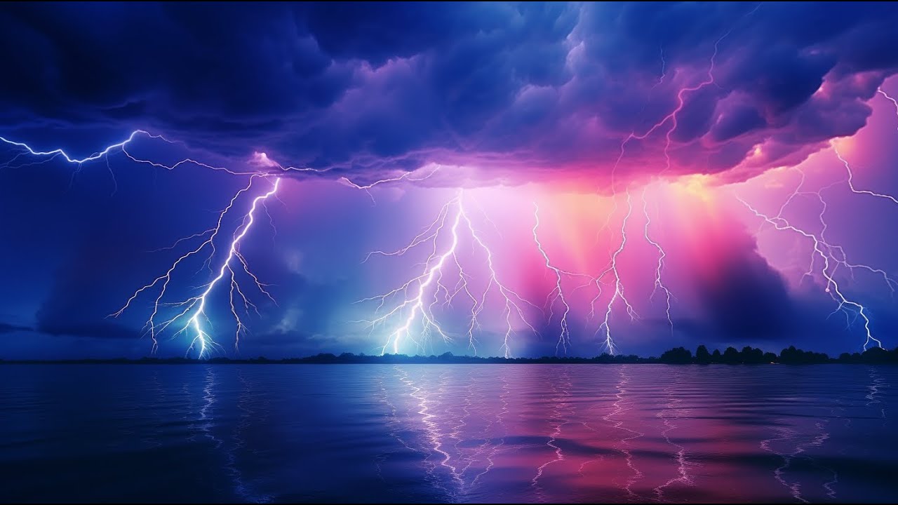 Thunderstorm and Rain Sounds with Heavy Thunder and Loud Lightning ...