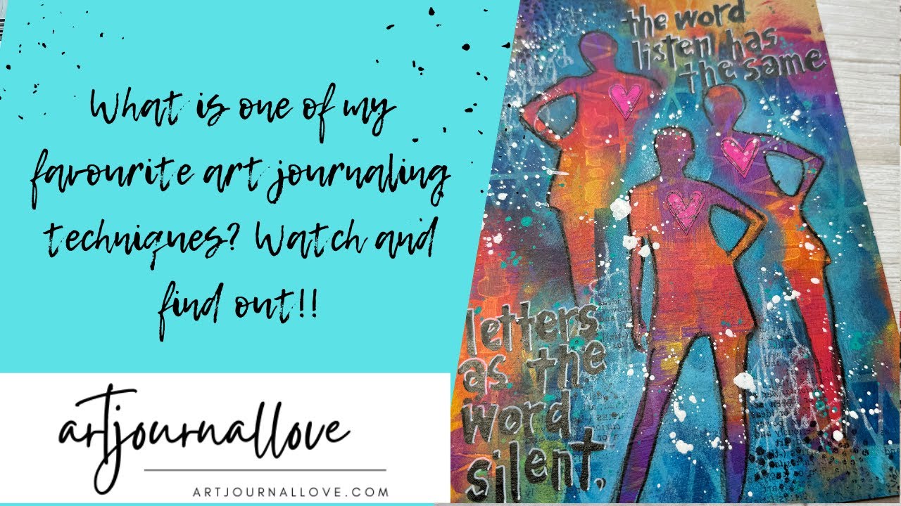 What is one of my favourite art journaling techniques? Watch and find ...