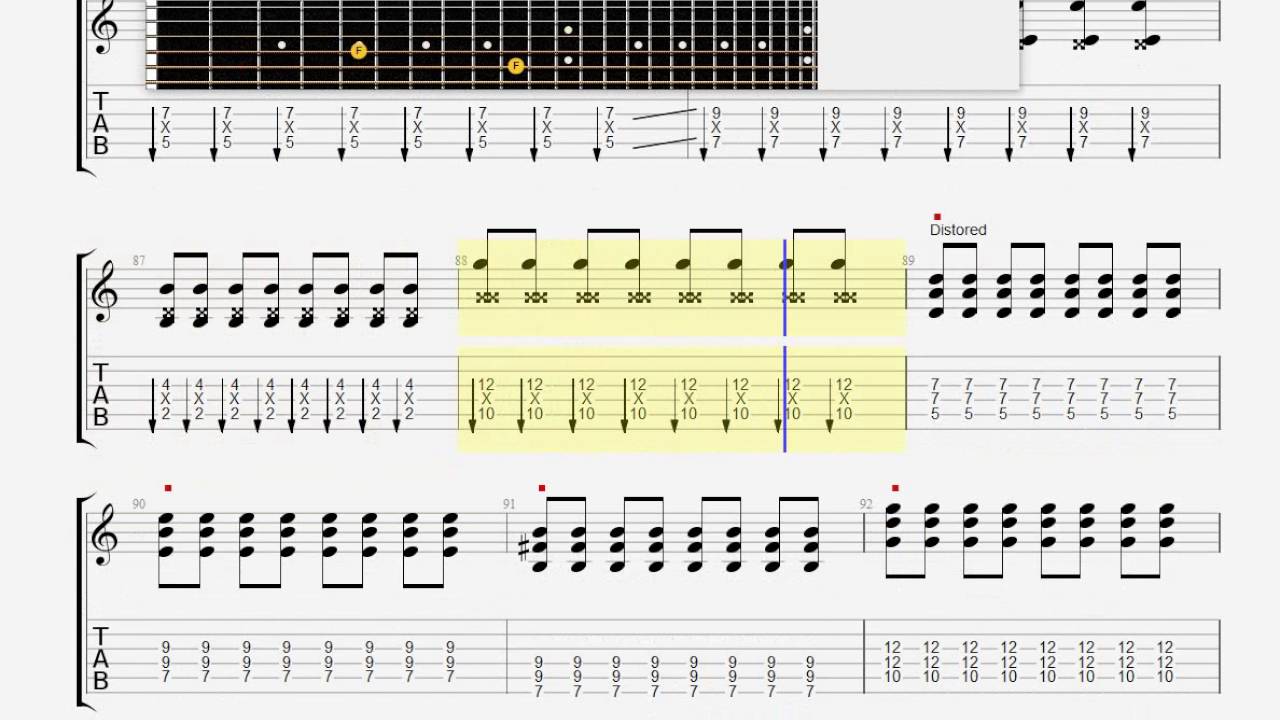 Blink 182 Adam 's Song GUITAR 1 TABLATURE - YouTube