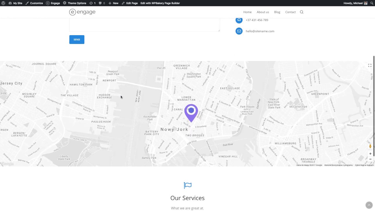 Engage WP Theme: Contact Page & Google Maps - YouTube