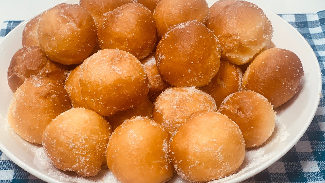 How to make donuts at home in pan (mini donuts recipe) - YouTube