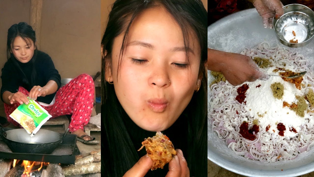 Veg crispy items in village - YouTube