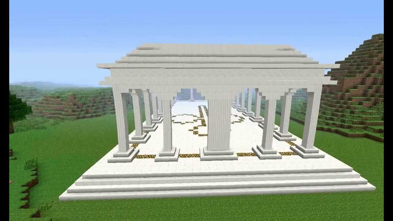 Temple d'Athéna version Minecraft - YouTube